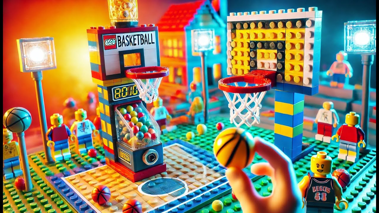 🏀Incredible Machine Basketball: LEGO Marble Madness - YouTube