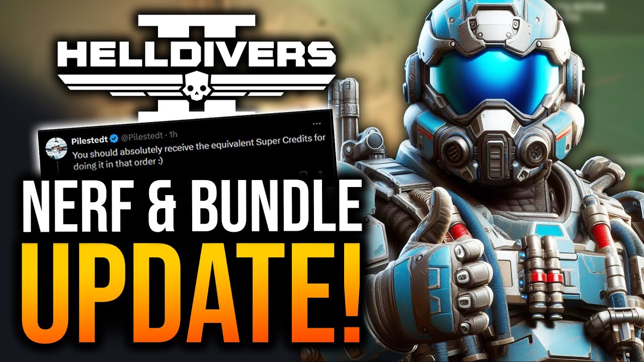 Helldivers 2 - Arrowhead DEV Confirms Nerf & Buff Update! - YouTube