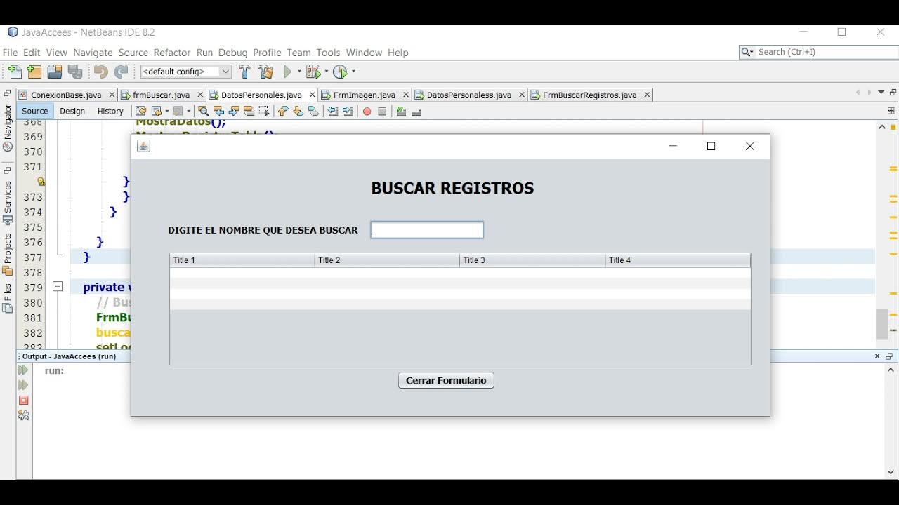 Continuación Botón Buscar Base de Datos Access con Java NetBeans - YouTube