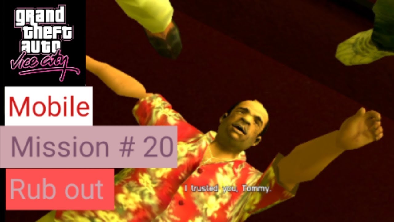 GTA Vice City - mobile - Mission - #20 - RUB OUT - YouTube