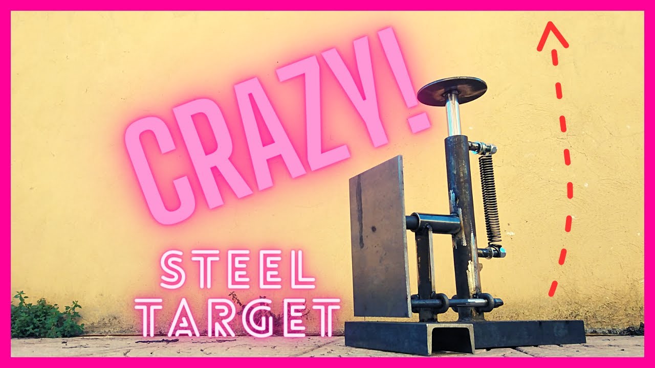 build a shotgun steel target:clay launcher - YouTube