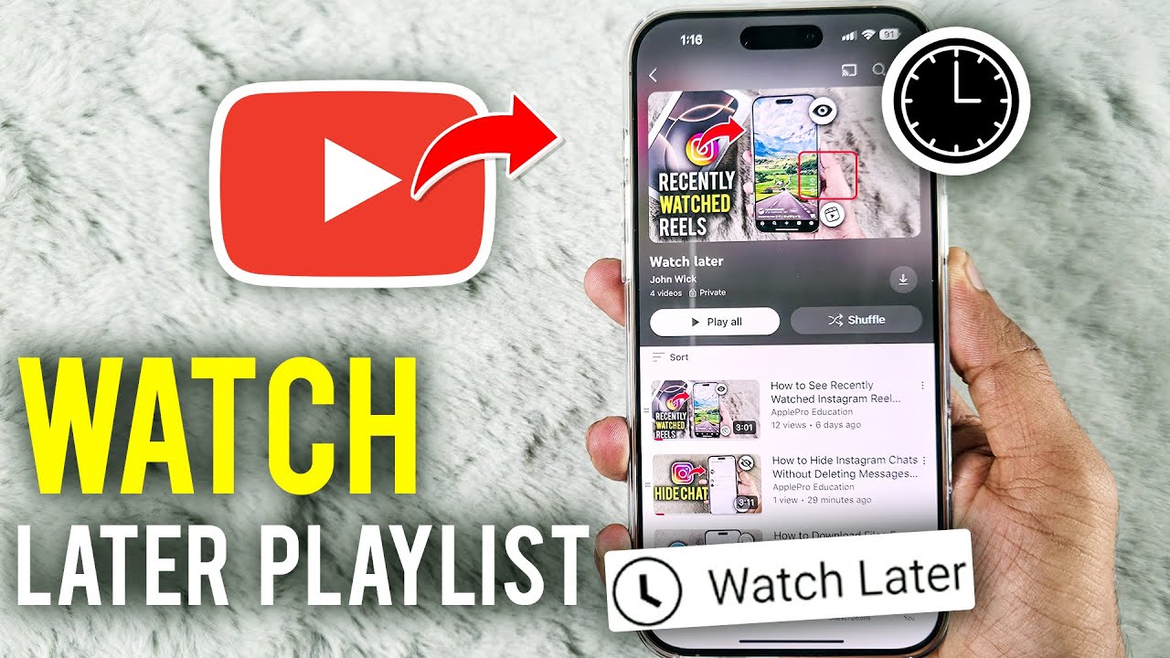 How to Find Watch Later Playlist on Youtube - Full Guide - YouTube