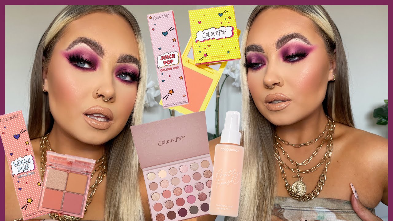 FULL FACE of COLOURPOP!! New Products + Favourites 💓 - YouTube