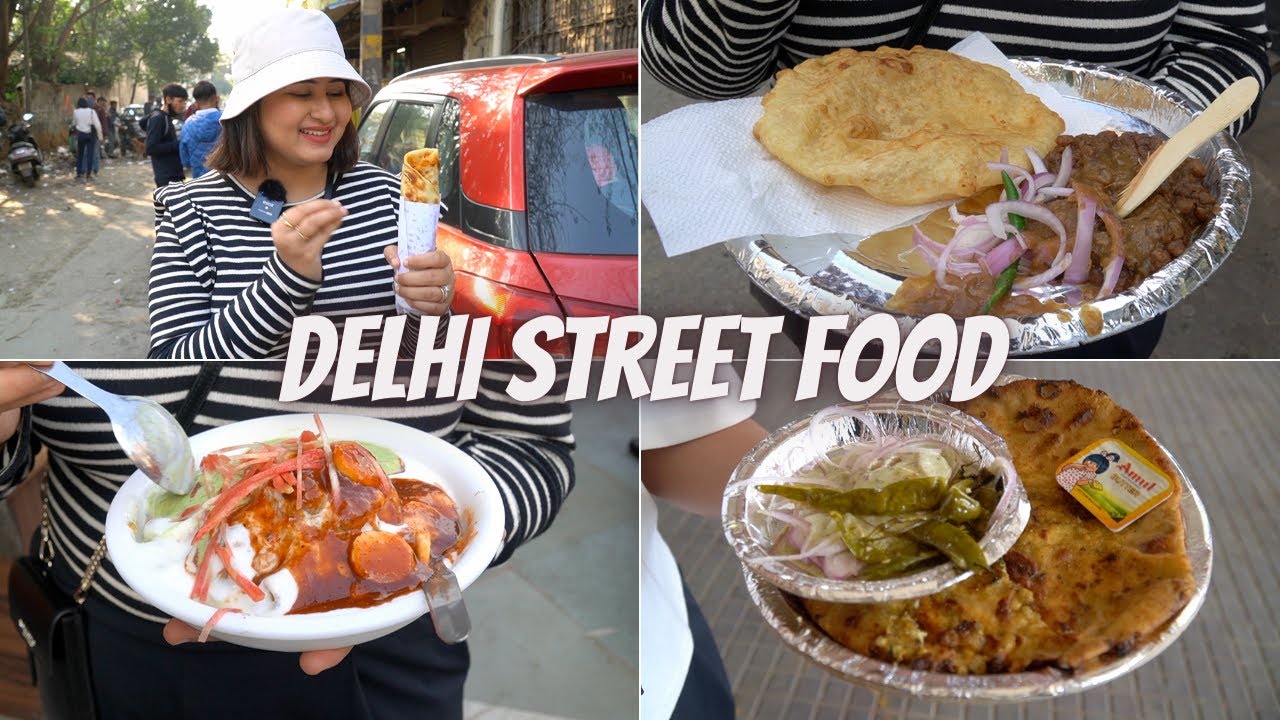 Delhi Street Food | Moolchand Paratha, Roshan Di Kulfi, Chole Bhature ...