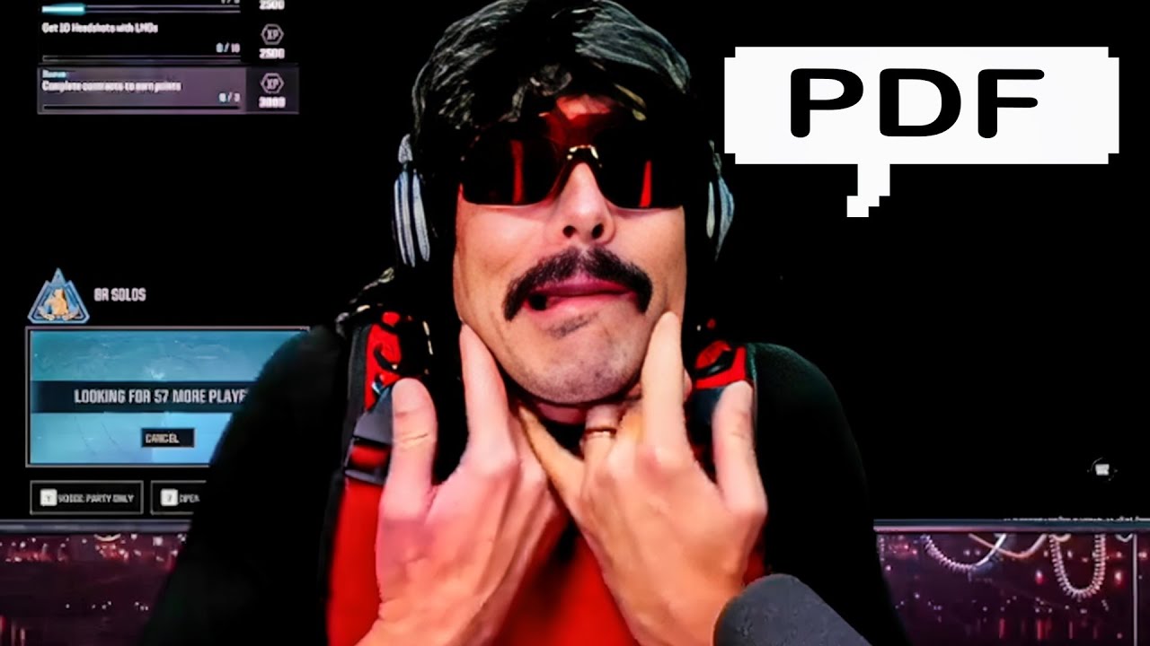 DrDisRespect Reacts to people Calling him a PDF - YouTube