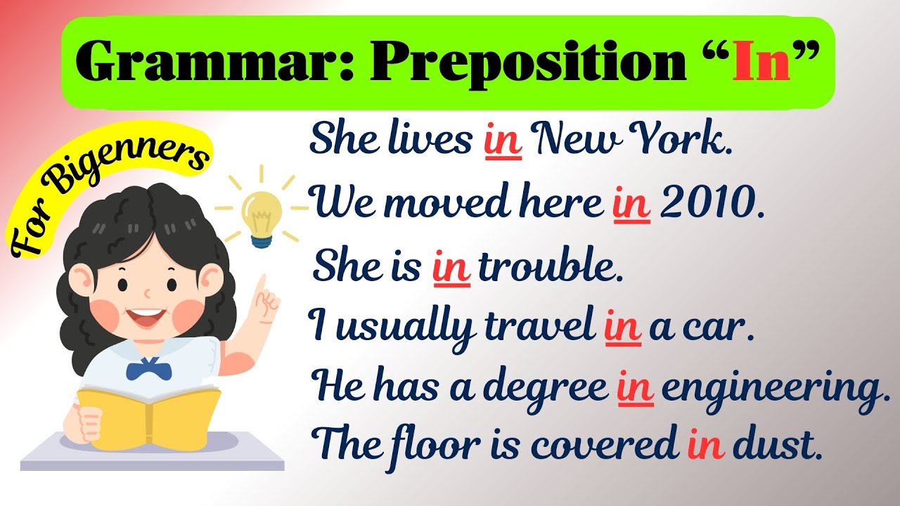 Learn English Prepositions Easily: Preposition "In" for Beginners - YouTube