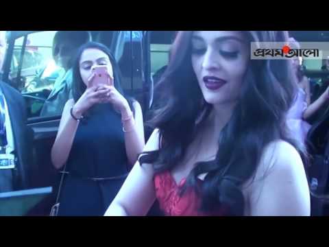 Video of Aishwarya before walking the red carpet at Cannes 2017 Day 2