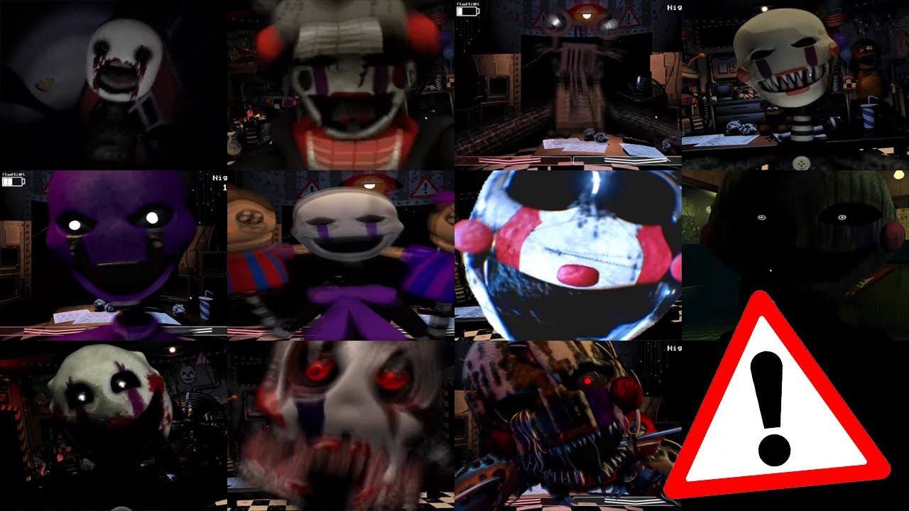 14 types of Puppets Mods, who is more scary? (FNaF Mods Compilation ...