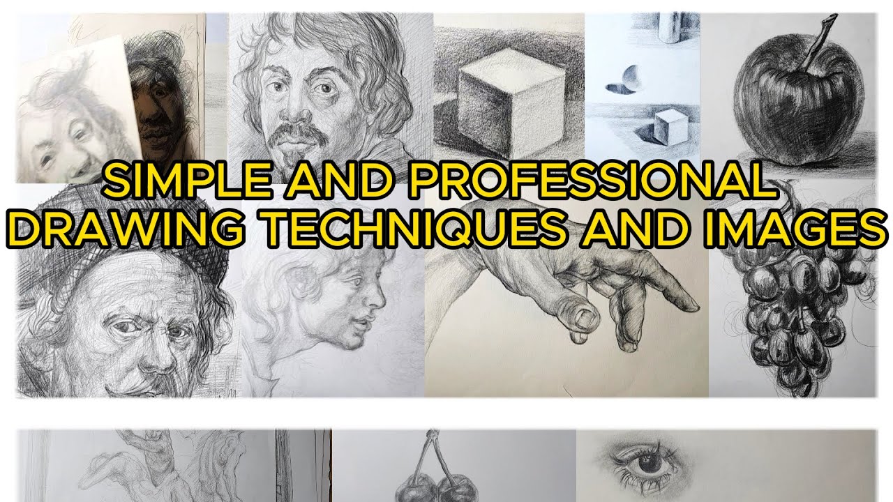 Simple and professional drawing techniques and images#drawingcharcoal # ...