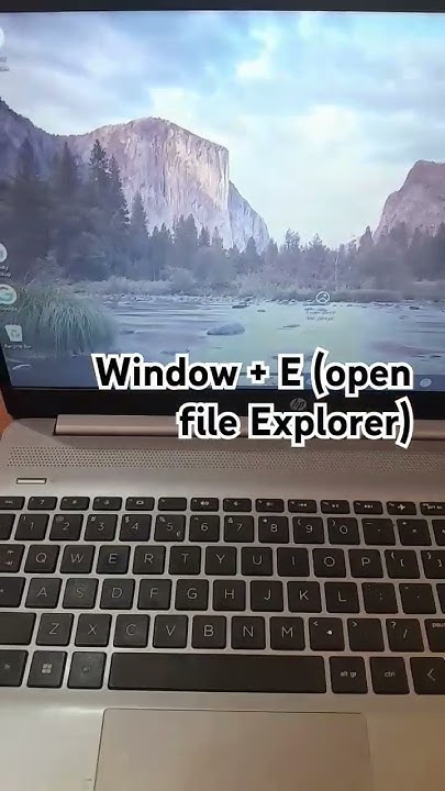 How to open file Explorer shortcut on laptop 💻 #windows #laptop# ...
