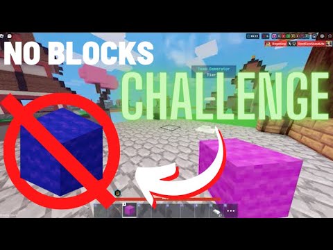 no BLOCKS challenge | bedwars - YouTube