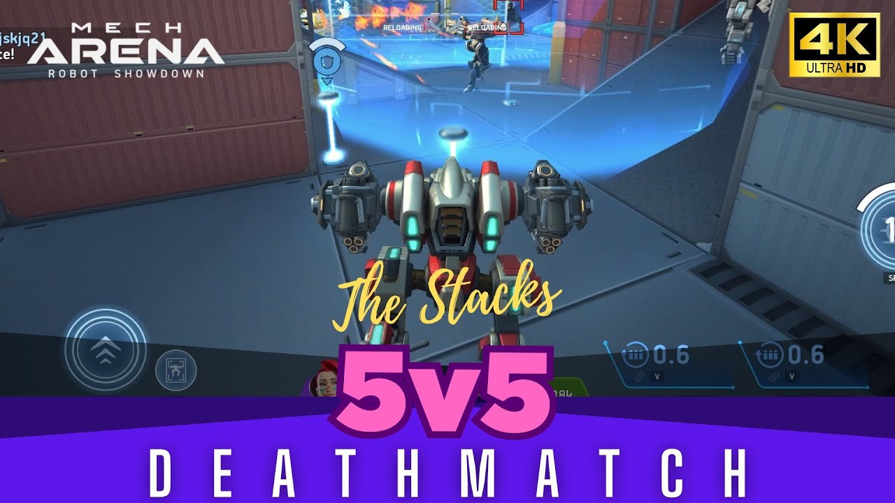 Mech Arena Deathmatch 5v5 at The Stacks - YouTube
