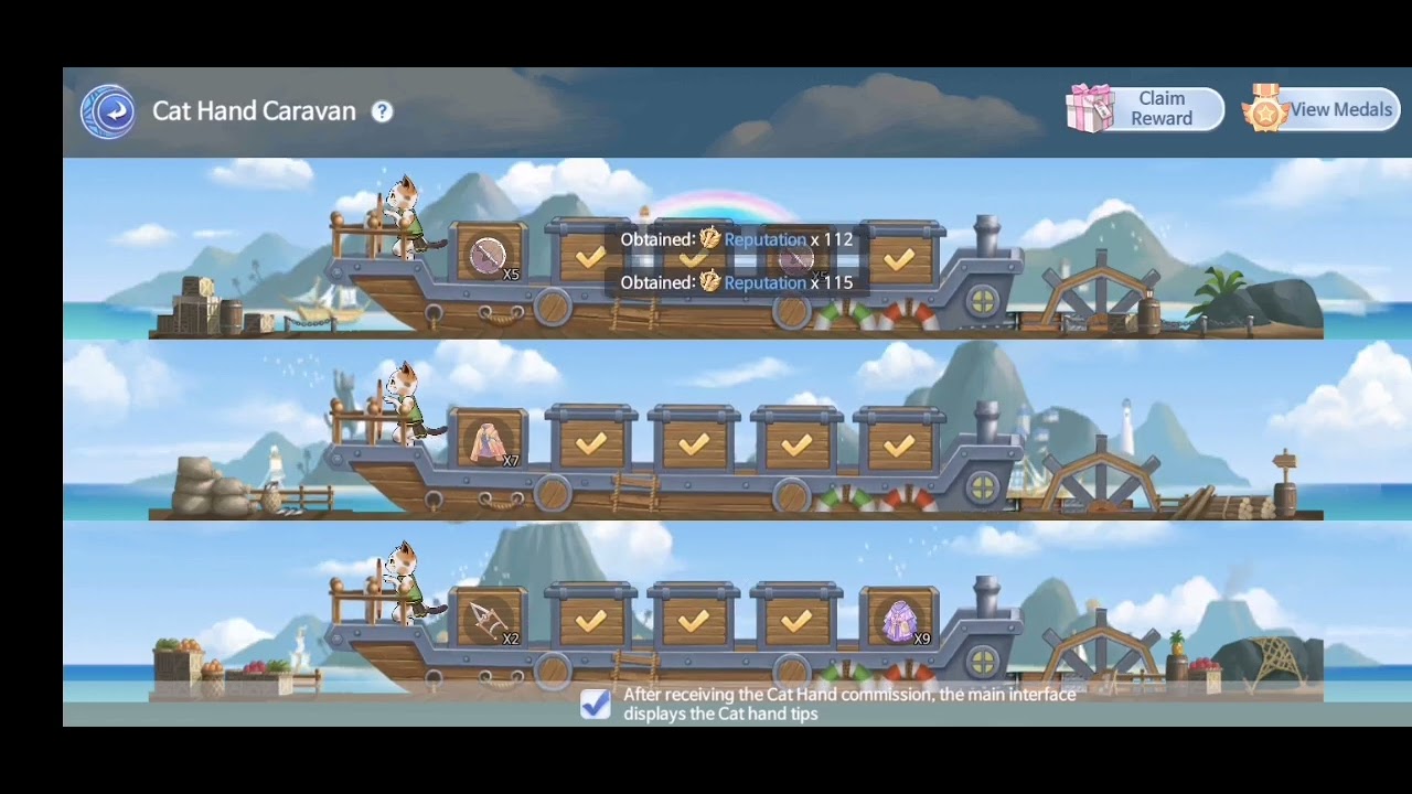 Freelife Origin Sea - Daily quest - Cat Hand Caravan - YouTube