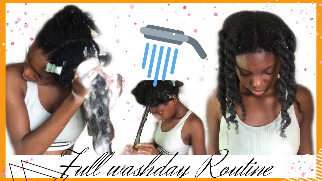 4B/4C FULL WASH DAY NATURAL HAIR ROUTINE // Detailed and realistic ...