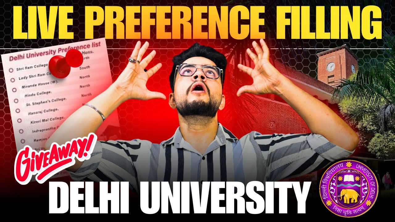 🔥 LIVE CUET 2025 PREFERNCE FILLING 😱🚨 | DU Preference List Revealed! 🎓🔥 #delhiuniversity # ...