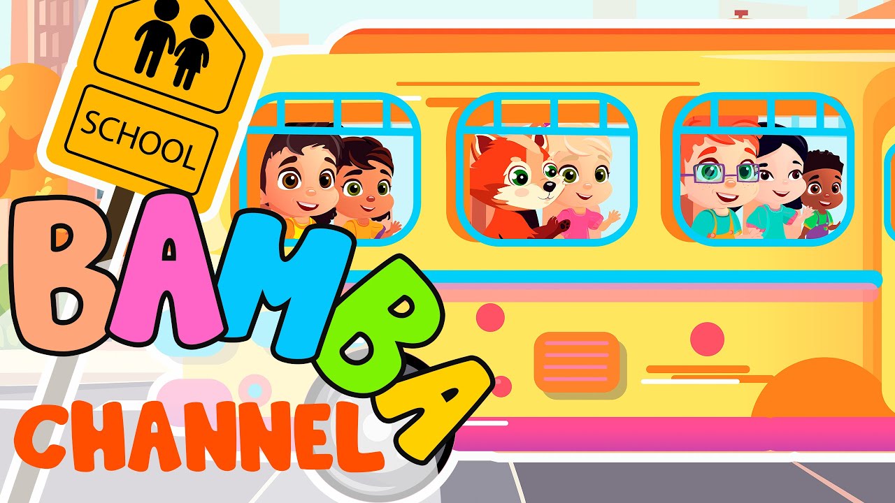 Wheels on the Bus (Back to School) | BAMBA Nursery Rhymes & Kids Song ...