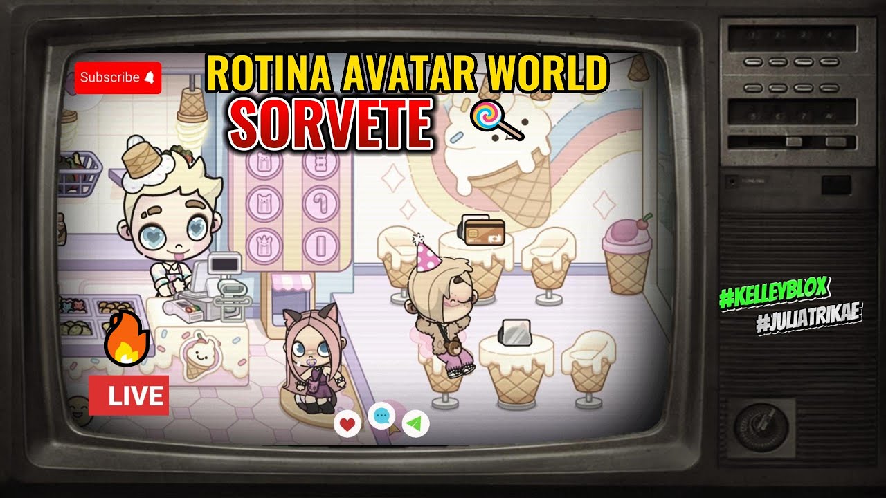 ROTINA AVATAR WORLD SORVETE TEMA TV #AVATARWORLD - YouTube
