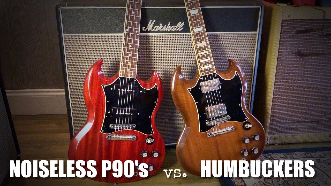 Gibson SG Shootout: Noiseless p90's vs Humbuckers - YouTube