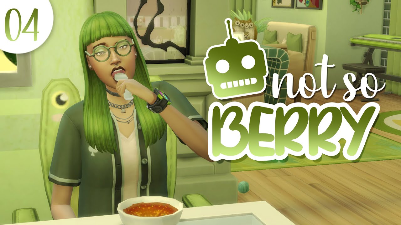 Green Teen Drama🦠 [Green] Sims 4 Not So Berry Challenge #4 - YouTube