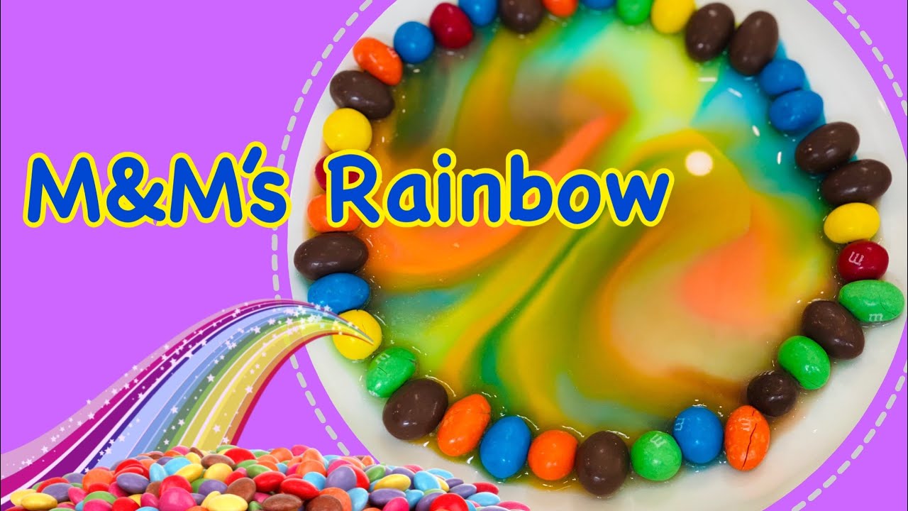 ♥️M&M’s Rainbow|DIY|art and craft| แคนดี้ลูกอมสีรุ้ง - YouTube