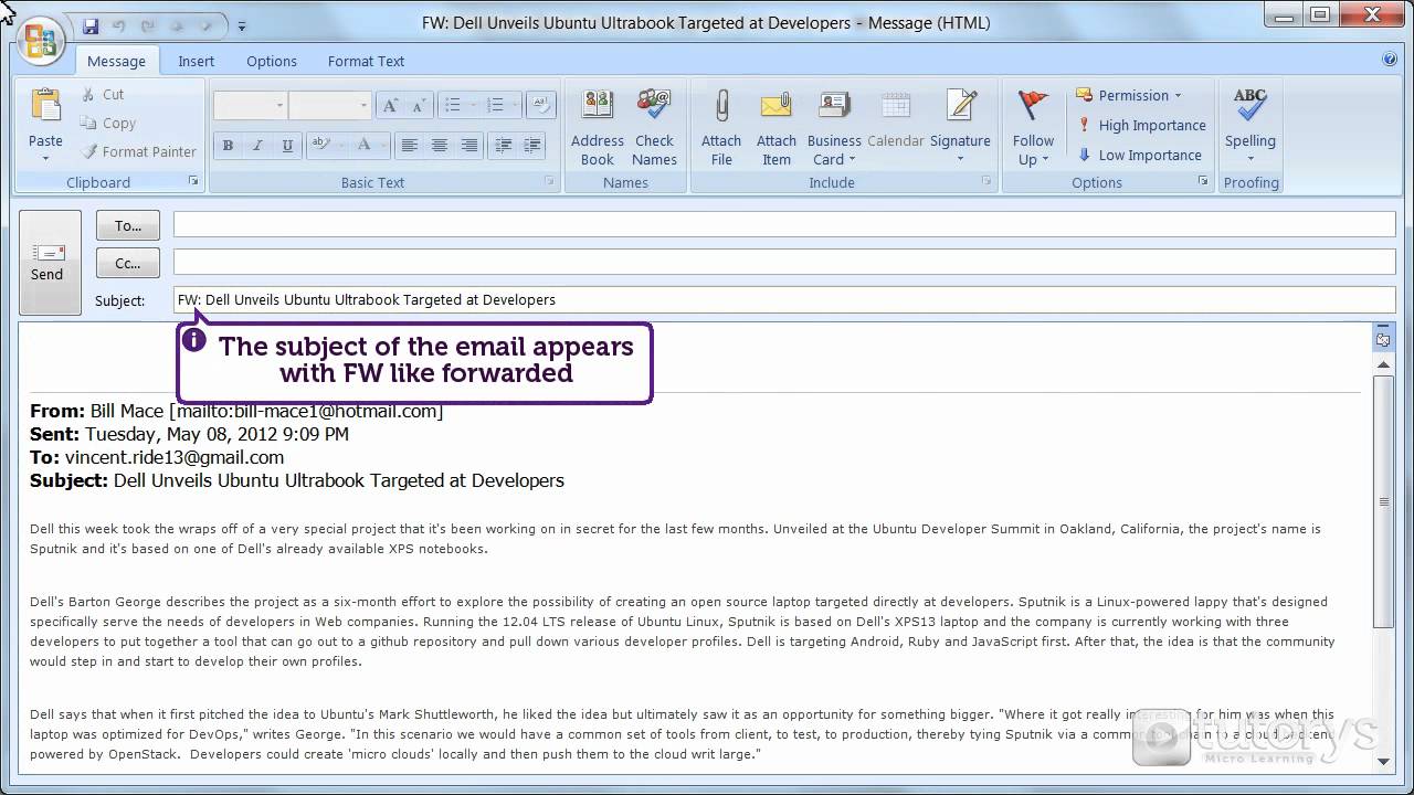 How To Forward An Email With Outlook 2007 YouTube how-to-forward-an-email-with-outlook-2007-youtube