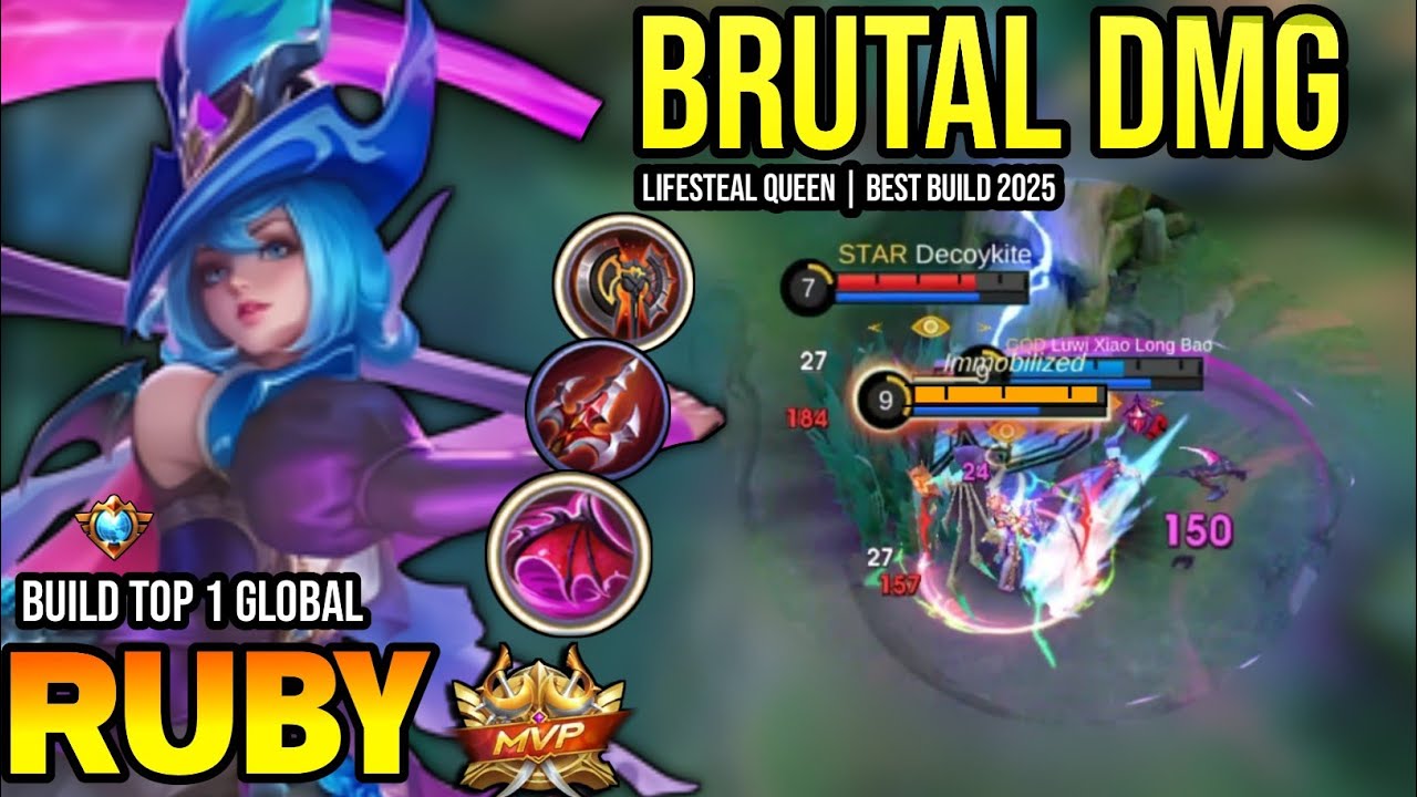 RUBY BEST BUILD 2025 | BUILD TOP 1 GLOBAL RUBY GAMEPLAY | MOBILE LEGENDS - YouTube