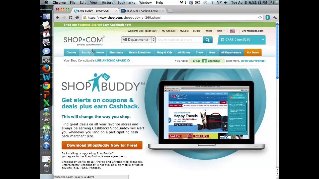 Shop.com Tutorial (Get Paid to Shop) - YouTube