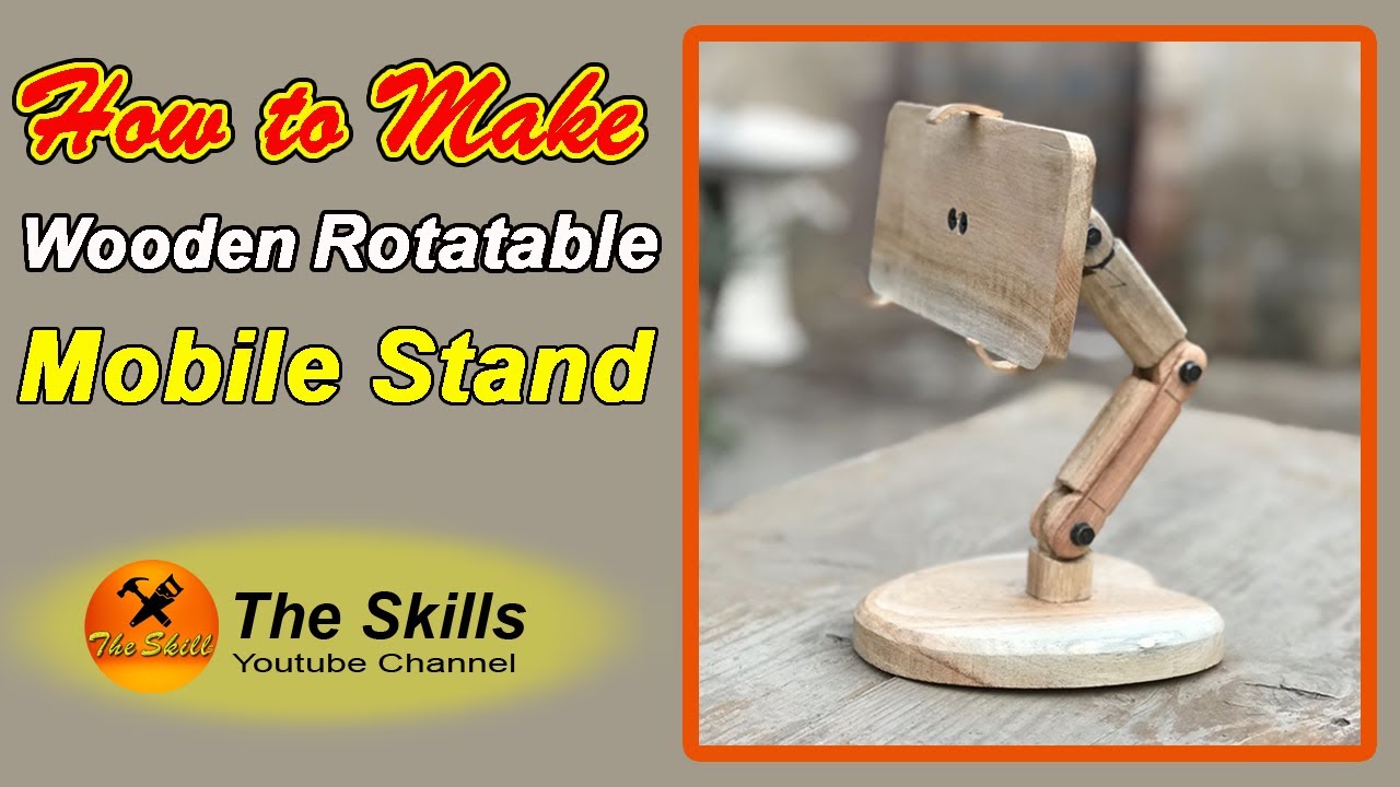 How to make mobile stand| cell phone stand| wooden project| the skills ...