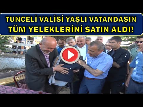 Tunceli Valisi Yaşlı Vatandaşın Tüm Yeleklerini Satın aldı Sonra Halkla Okey Oynadı