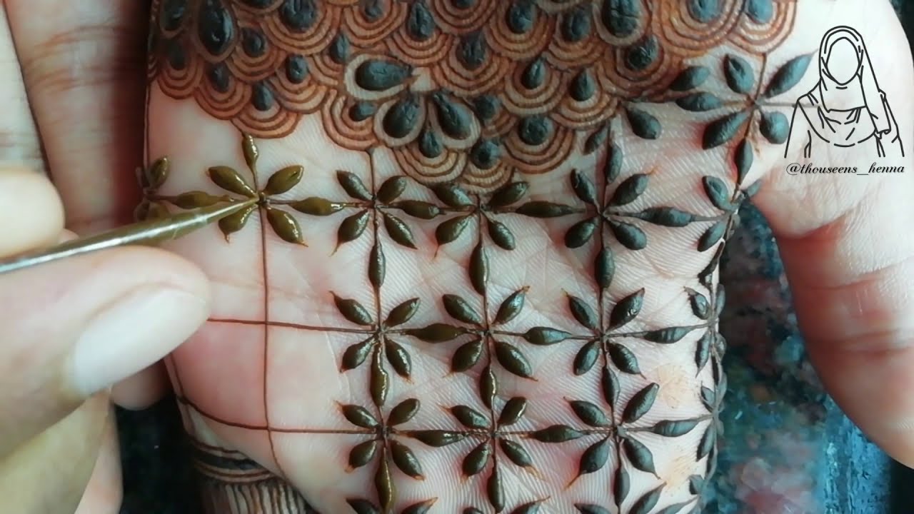 Latest Henna Grid | Latest Henna Design | Beautiful Mehndi Design - YouTube