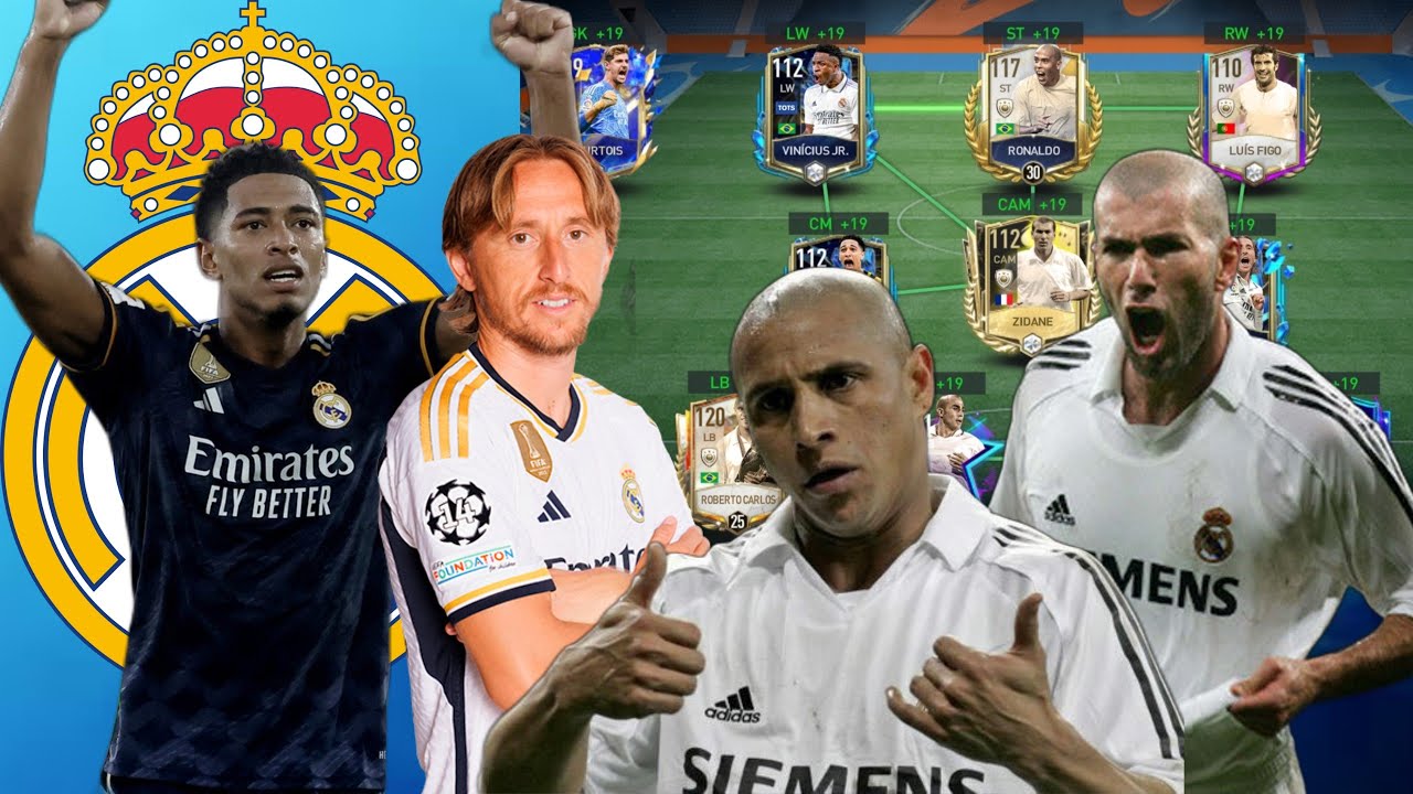 🔥BUILD TEAM COLOR REAL MADRID | NHỮNG CHÚ KỀN KỀN TRẮNG | FIFA MOBILE ...