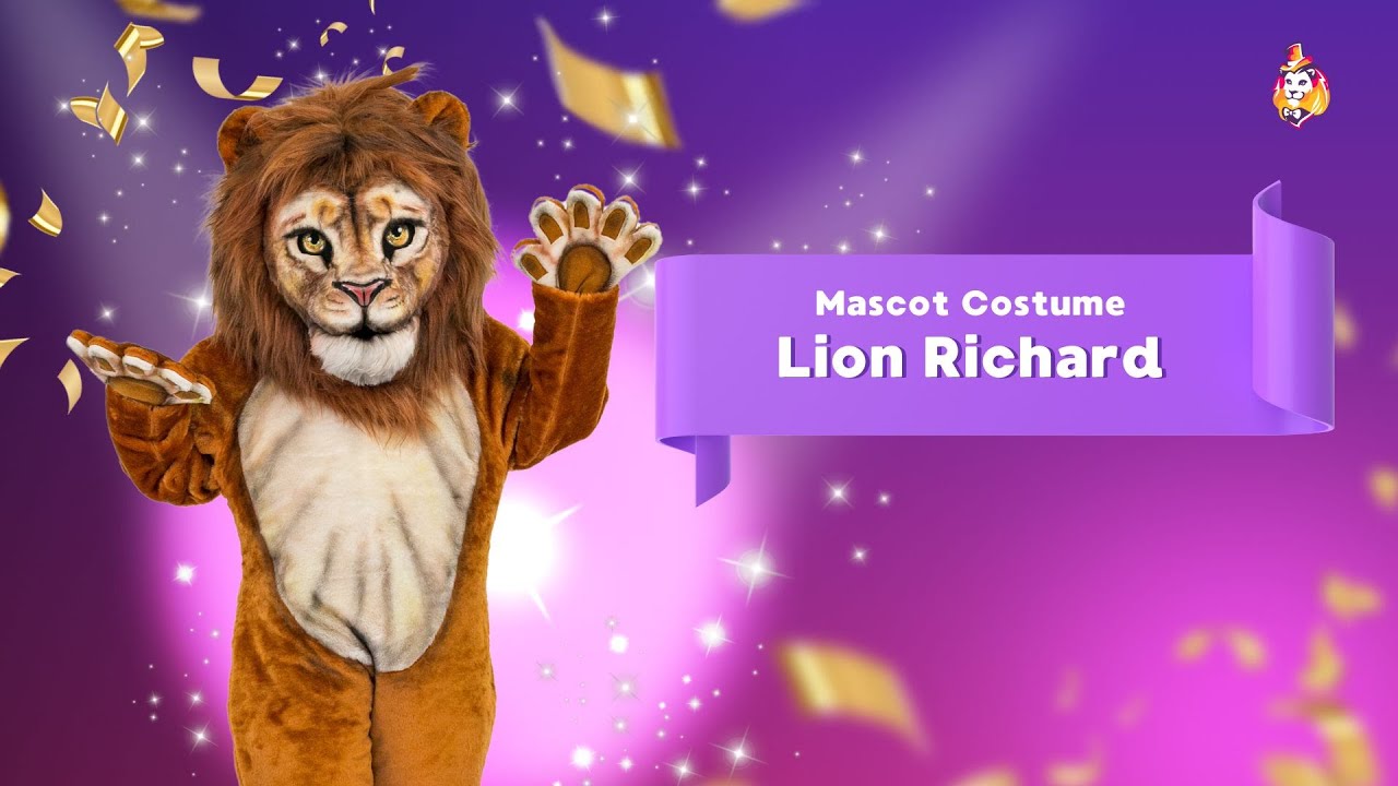 Lion Richard Mascot Costume - YouTube