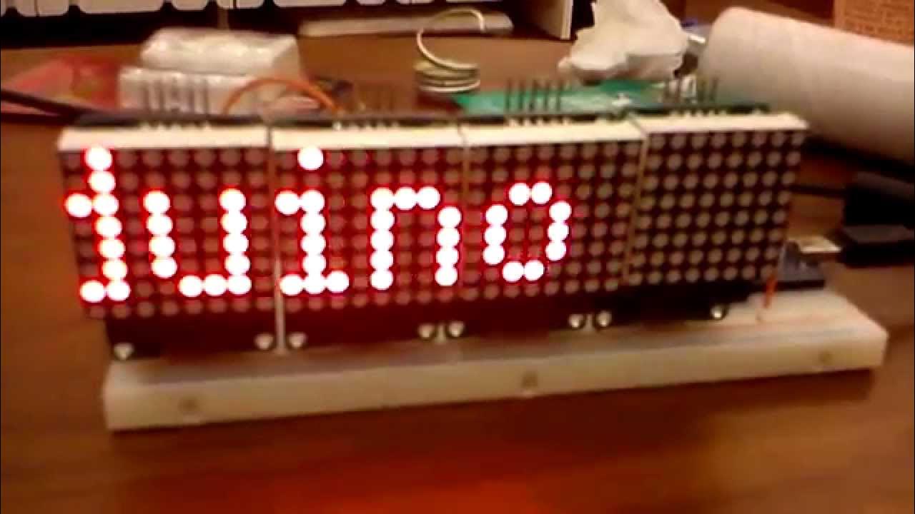 Arduino + MAX7219 - YouTube