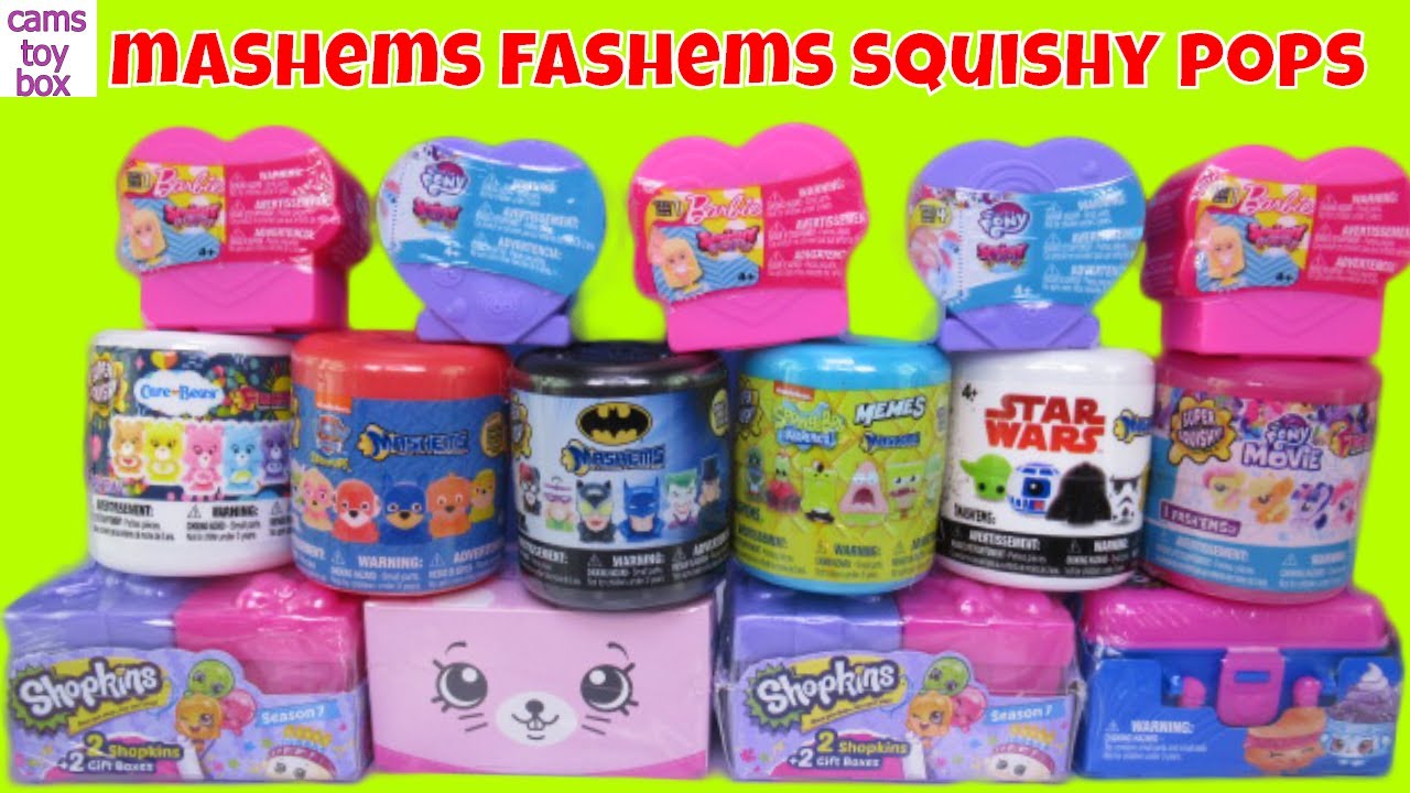 Fashems Mashems Paw Patrol Toy Surprises Squishy Pops Shopkins Care ...