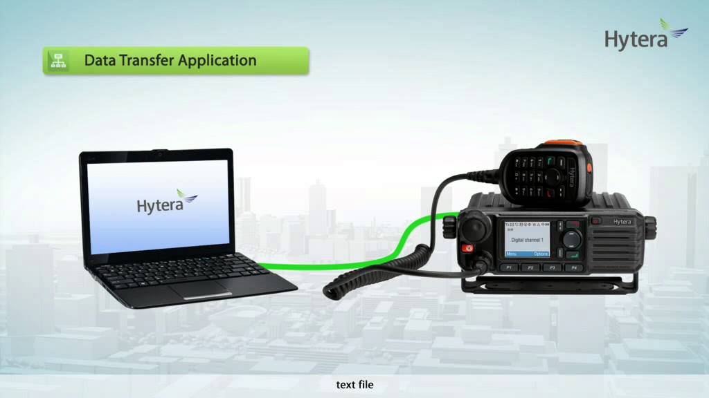 Hytera DMR Data Transfer Application - YouTube