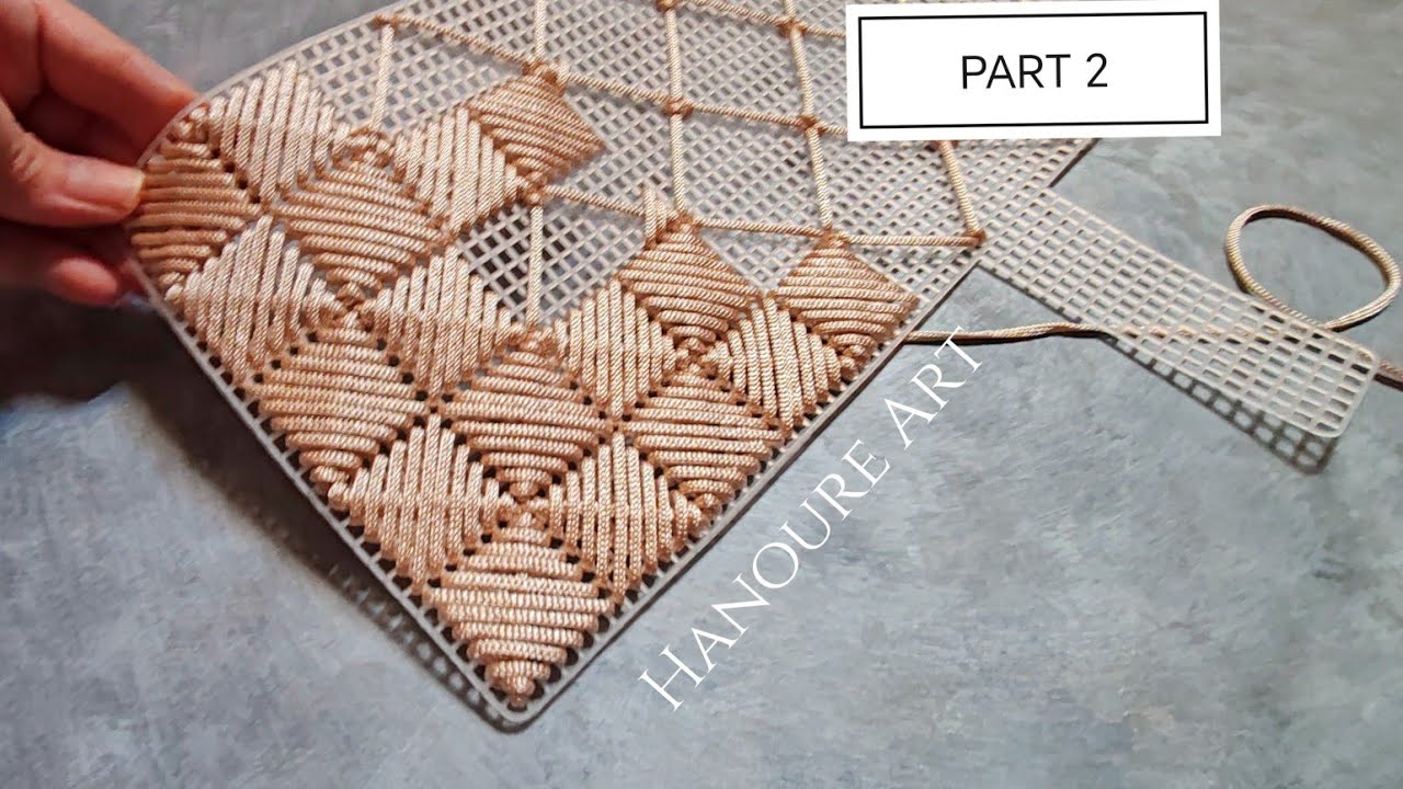 DIY PLASTIC CANVAS BAG TUTORIAL FOR BEGINNERS - PART 2 - YouTube