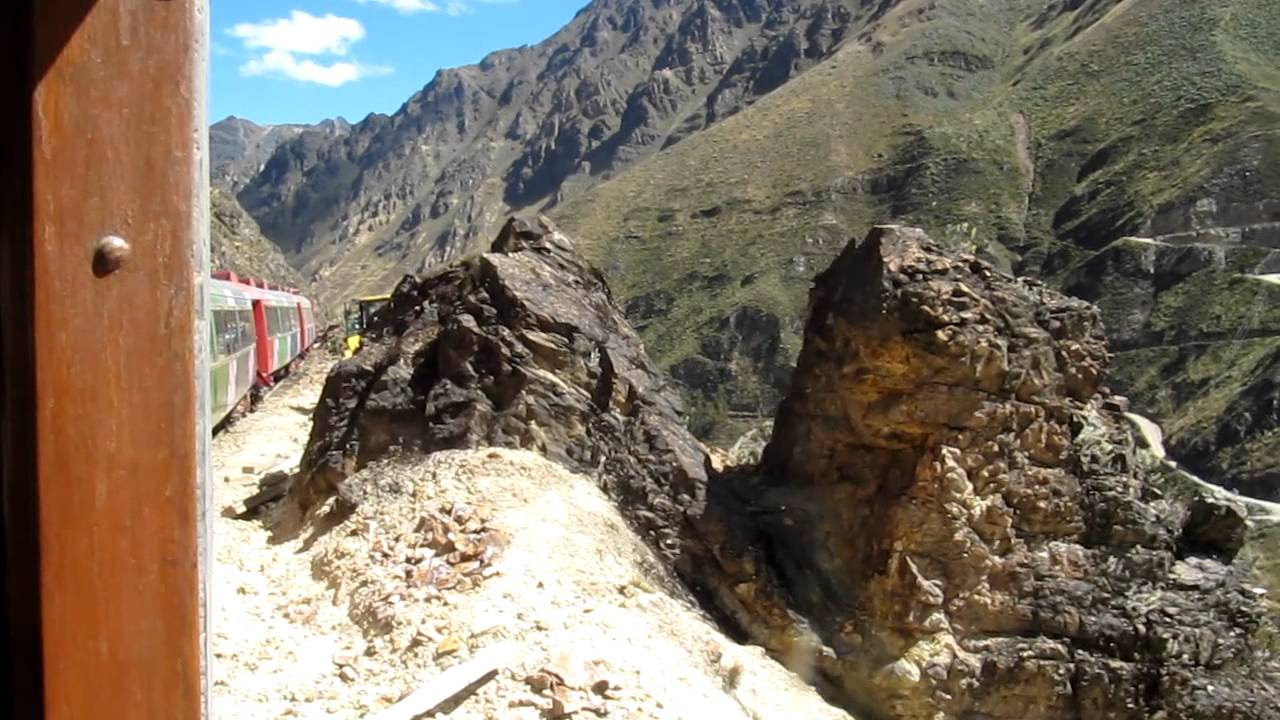 One of the highest railways of the worls: The train Lima - Huancayo in ...