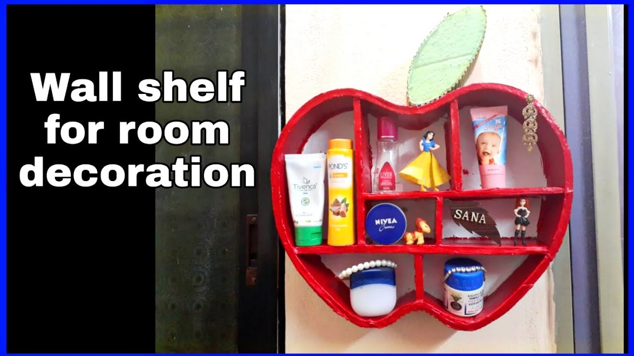 How to make shelf for decoration apple shape | Wall/home Decoration ...