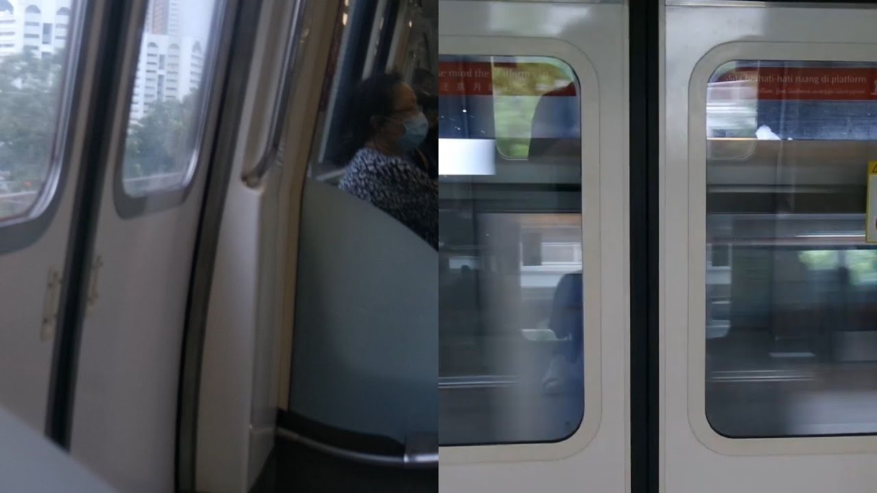 SMRT NSL Train Rides - YouTube