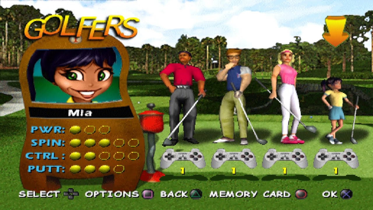 CyberTiger All Characters [PS1] - YouTube