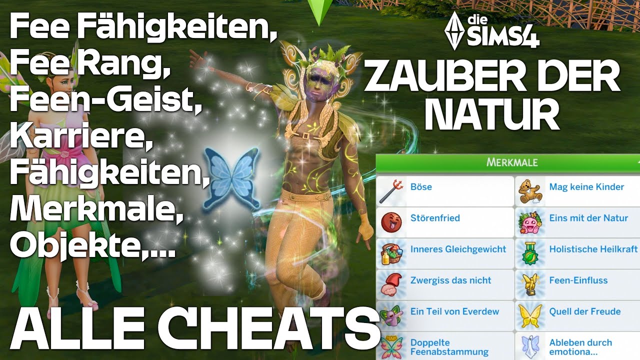 Alle Cheats! Fee werden & Ränge, Fähigkeiten, Merkmale,... 🧚🌿 Die Sims 4 Zauber der Natur Cheats ...