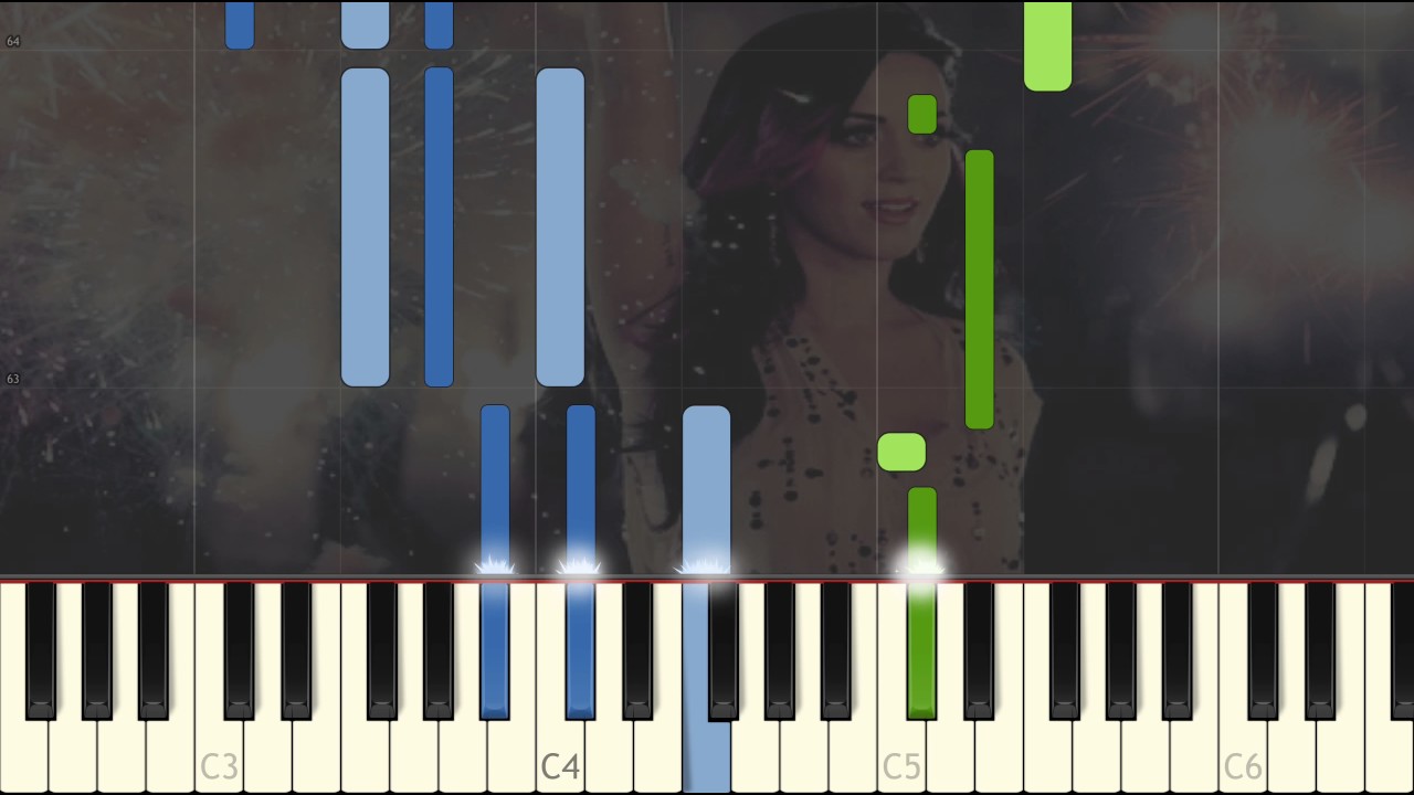 Katy Perry - Firework Piano Tutorial Synthesia with Sheet Music - YouTube