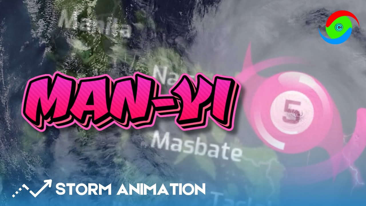 The Track of Typhoon Man-yi (2024) - YouTube