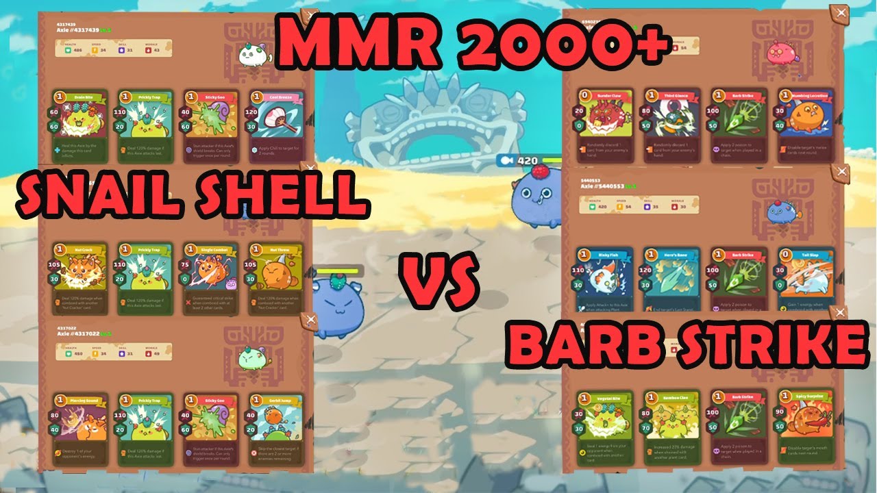 Axie Infinity - Game Play (Sanil Shell VS Barb Strike) - YouTube