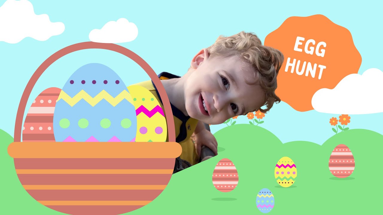 Adam's First Egg hunt - Happy Easter - YouTube