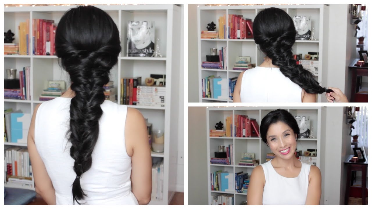 Peinado: Trenza de Lazos con Extensiones de Pelo | Hair Tutorial: Twist ...