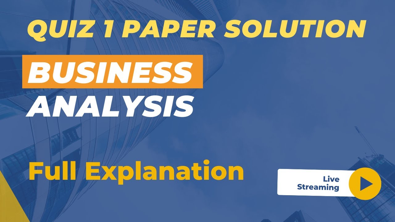 MLP Quiz 1 Paper solutions - YouTube