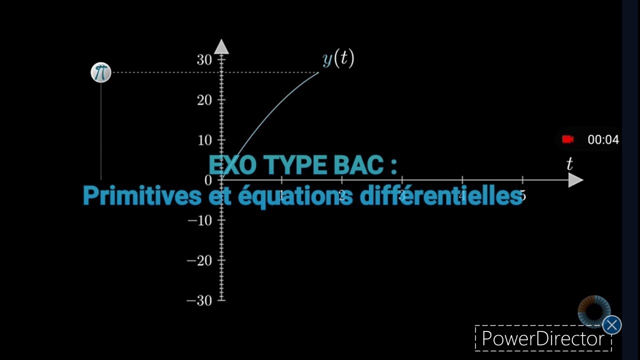 Mathématiques: exo type BAC: Primitives et équations différentielles ...