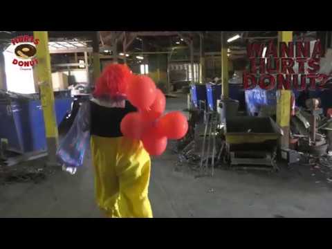 Hurts Donut clown delivery - YouTube
