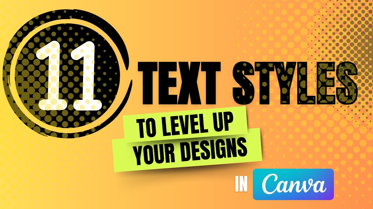 Text Effects to Boost Your Design in Canva - YouTube